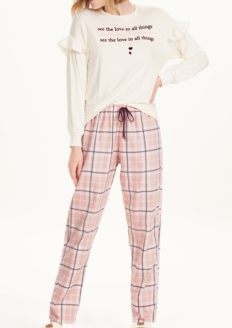 Pijama Feminino Longo Cor com Amor 12643 | São Jorge